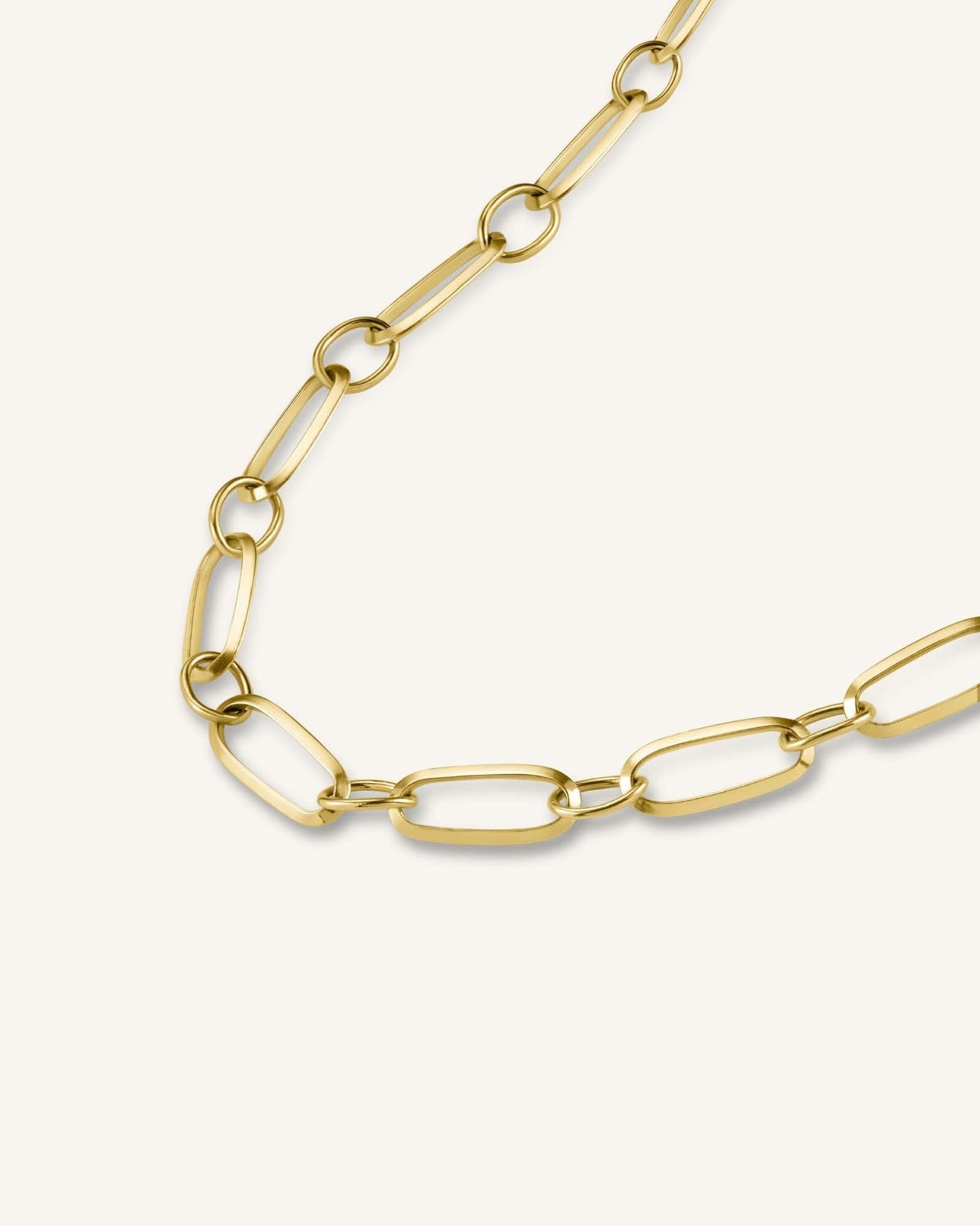 Oval Chain Necklace Gold | Rosefield Official